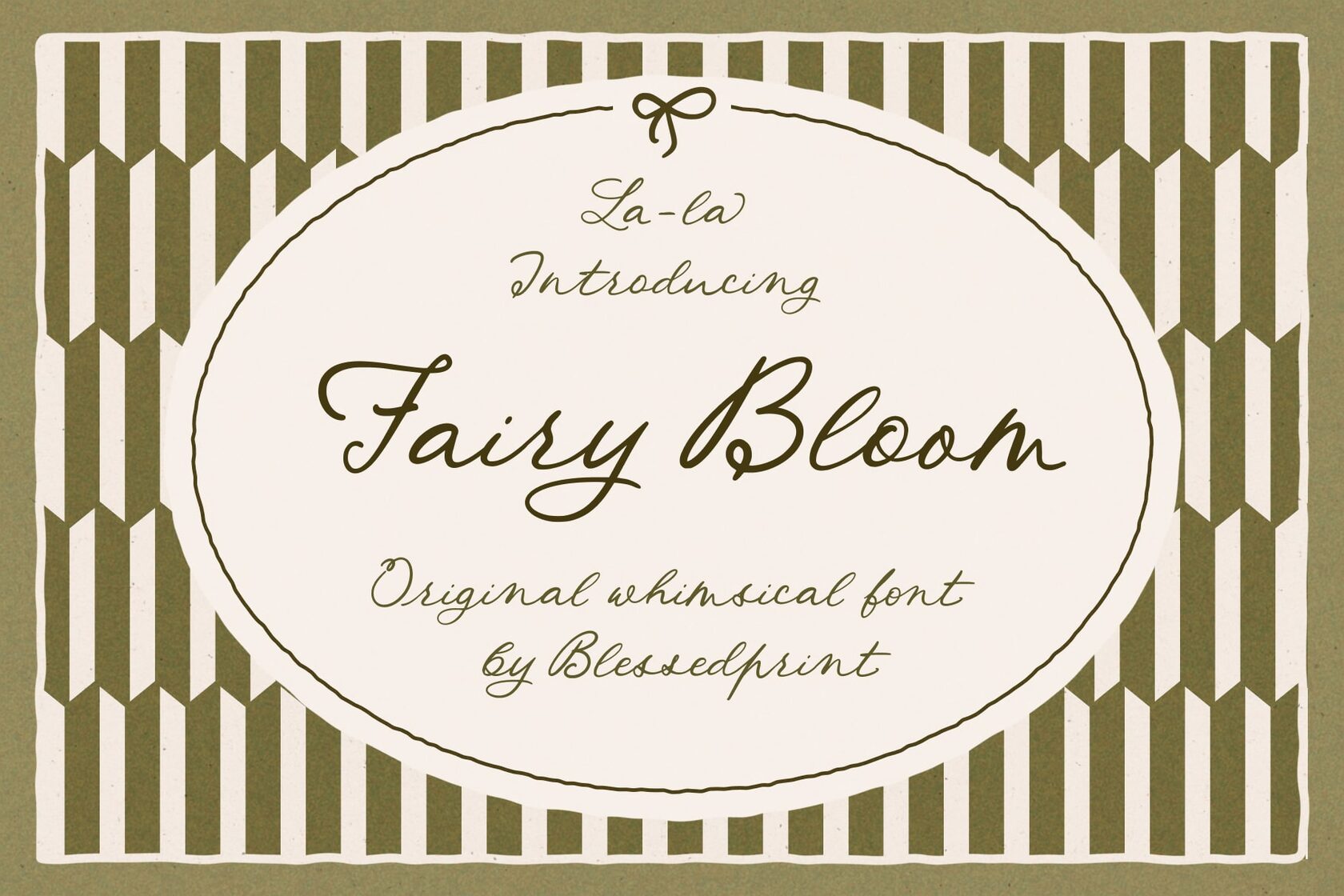 Fairy Bloom Font | Whimsical Handwritten Calligraphy by Blessed Print