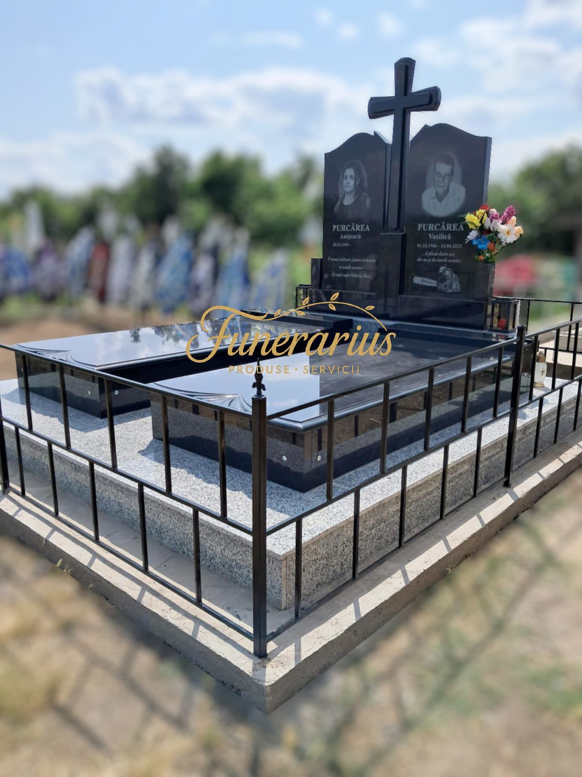 Monumente funerare, cavouri și cruci din granit și marmură | Funerarius ...
