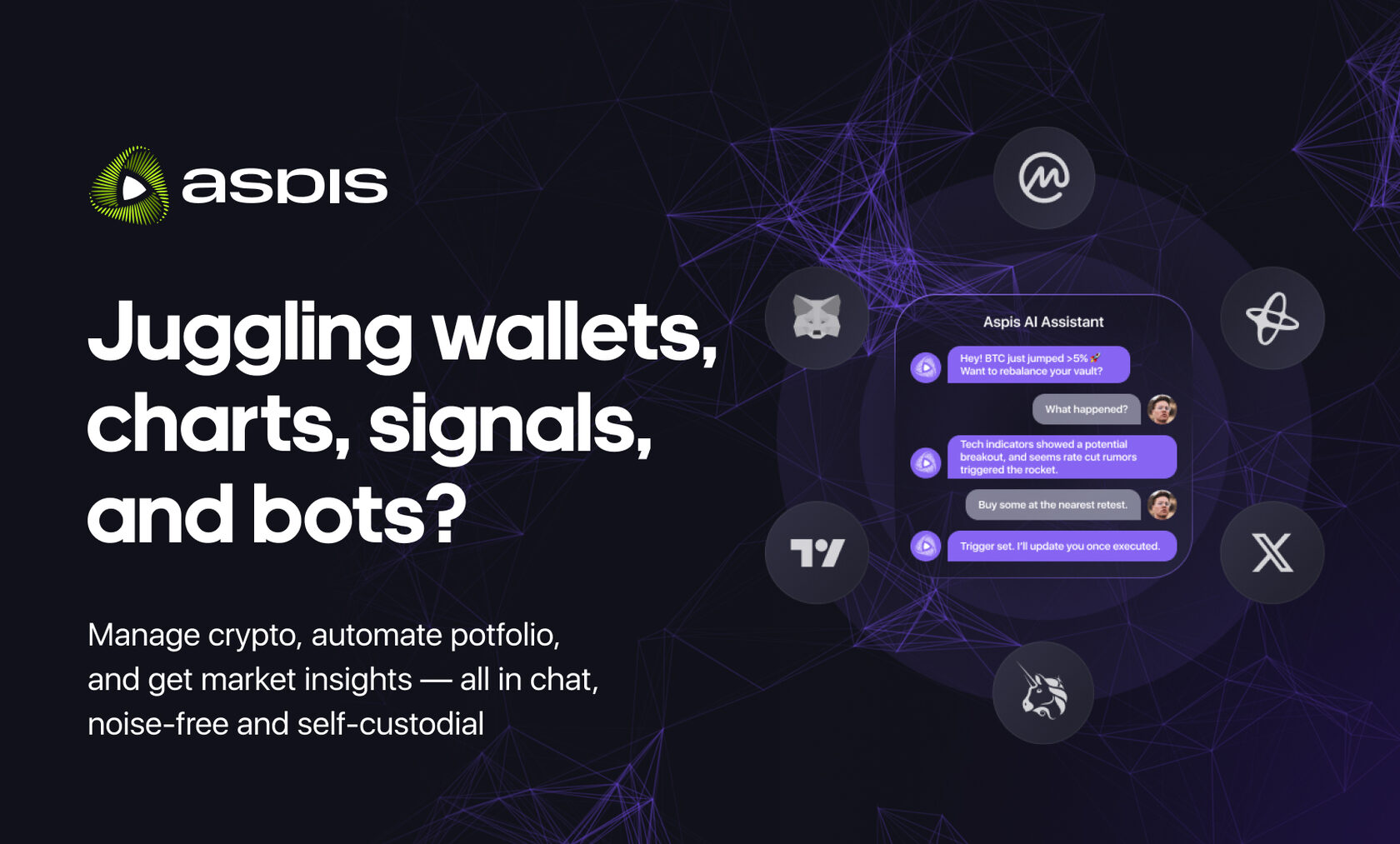 LP ASPIS | Juggling wallets, charts, signals, and bots?