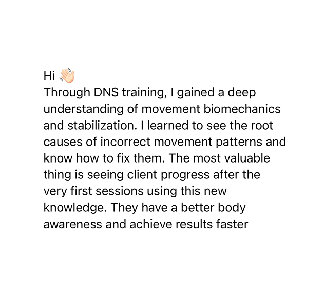 Education — Dynamic Neuromuscular Stabilization (DNS)