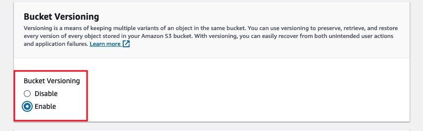 S3 Bucket Versioning & Policies