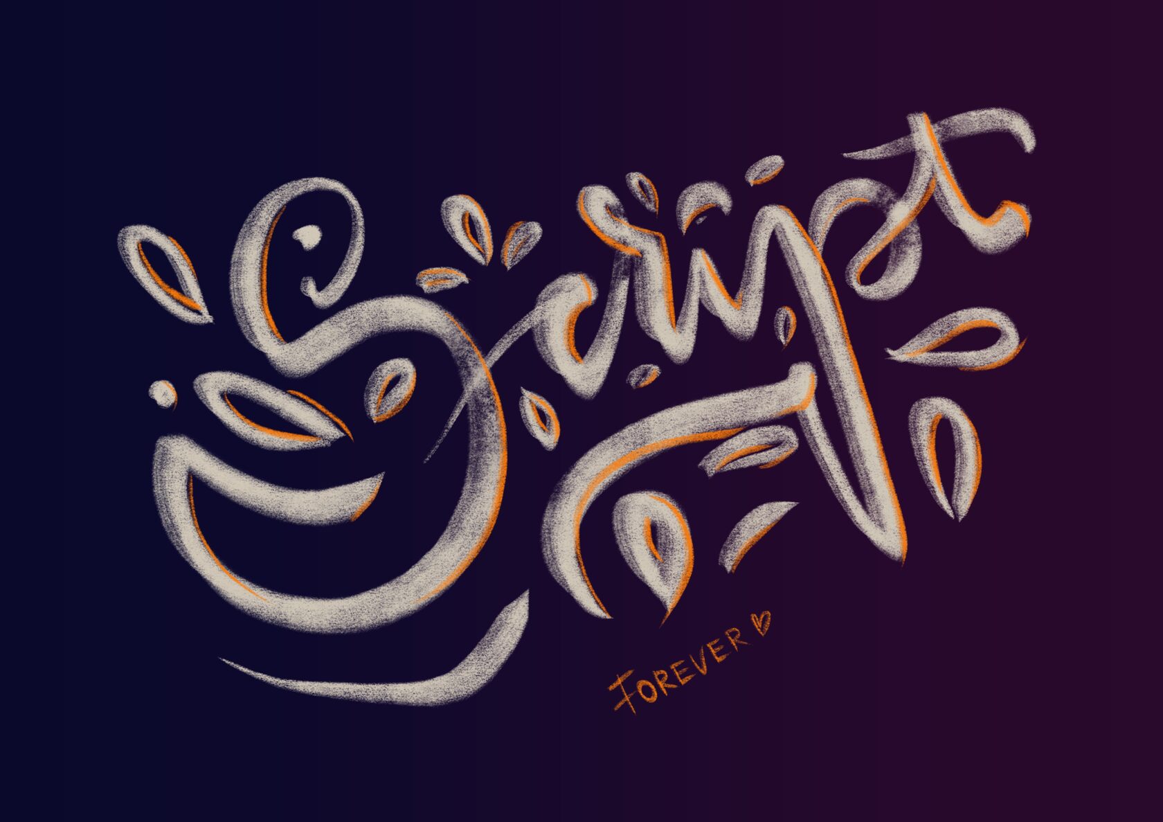 Mixed lettering & calligraphy sketches