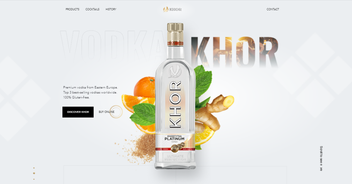 Khor | Ukrainian Vodka | Gluten Free Vodka