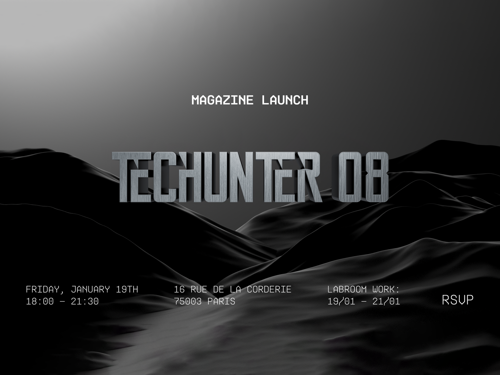 TECHUNTER 08 [Paris Launch Announcement]