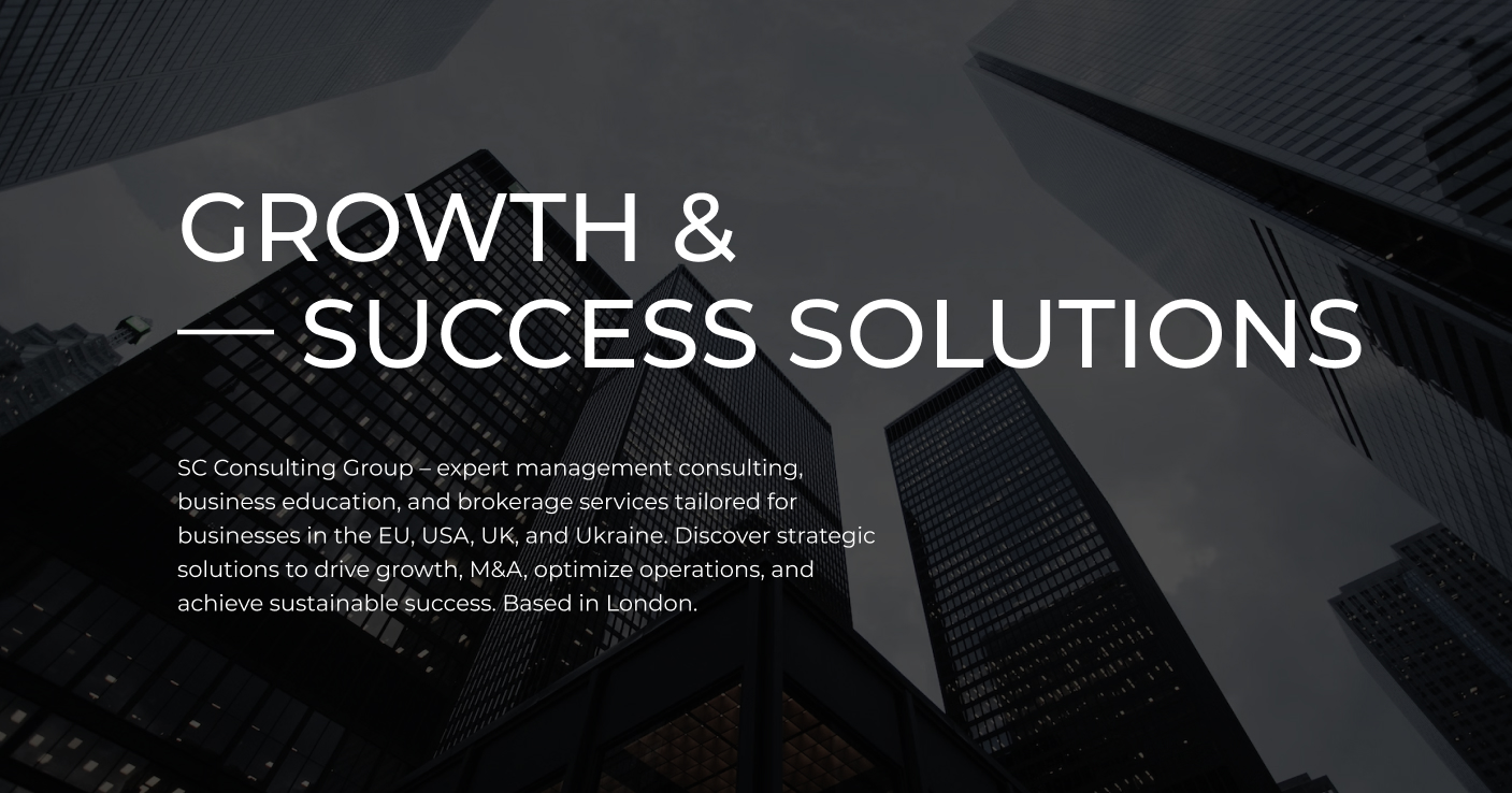 SC Consulting Group – consulting, education, and brokerage services for businesses