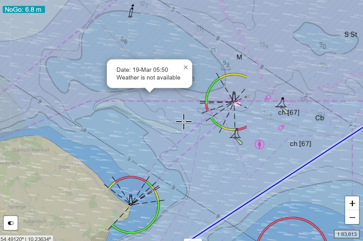 ECDIS-Link Weather & Tides: 3-Day Forecast & Tide Information