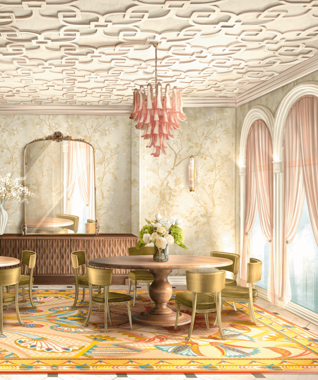 Distinctive Hand-Drawn Interior Illustrations