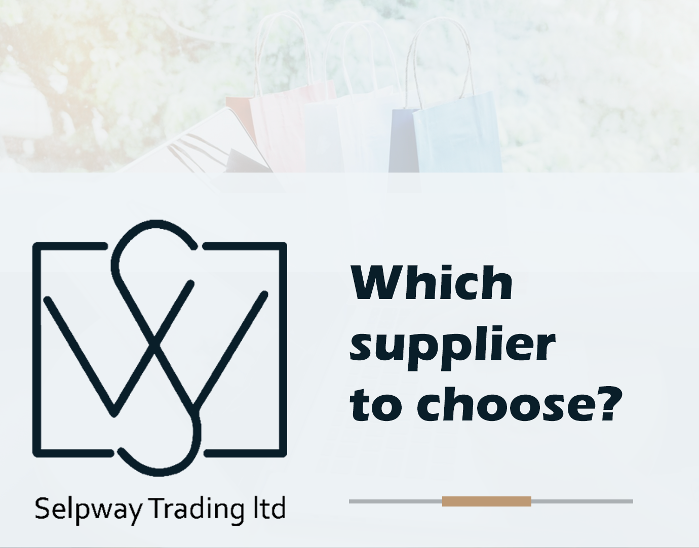Types of suppliers and how to choose Selpway