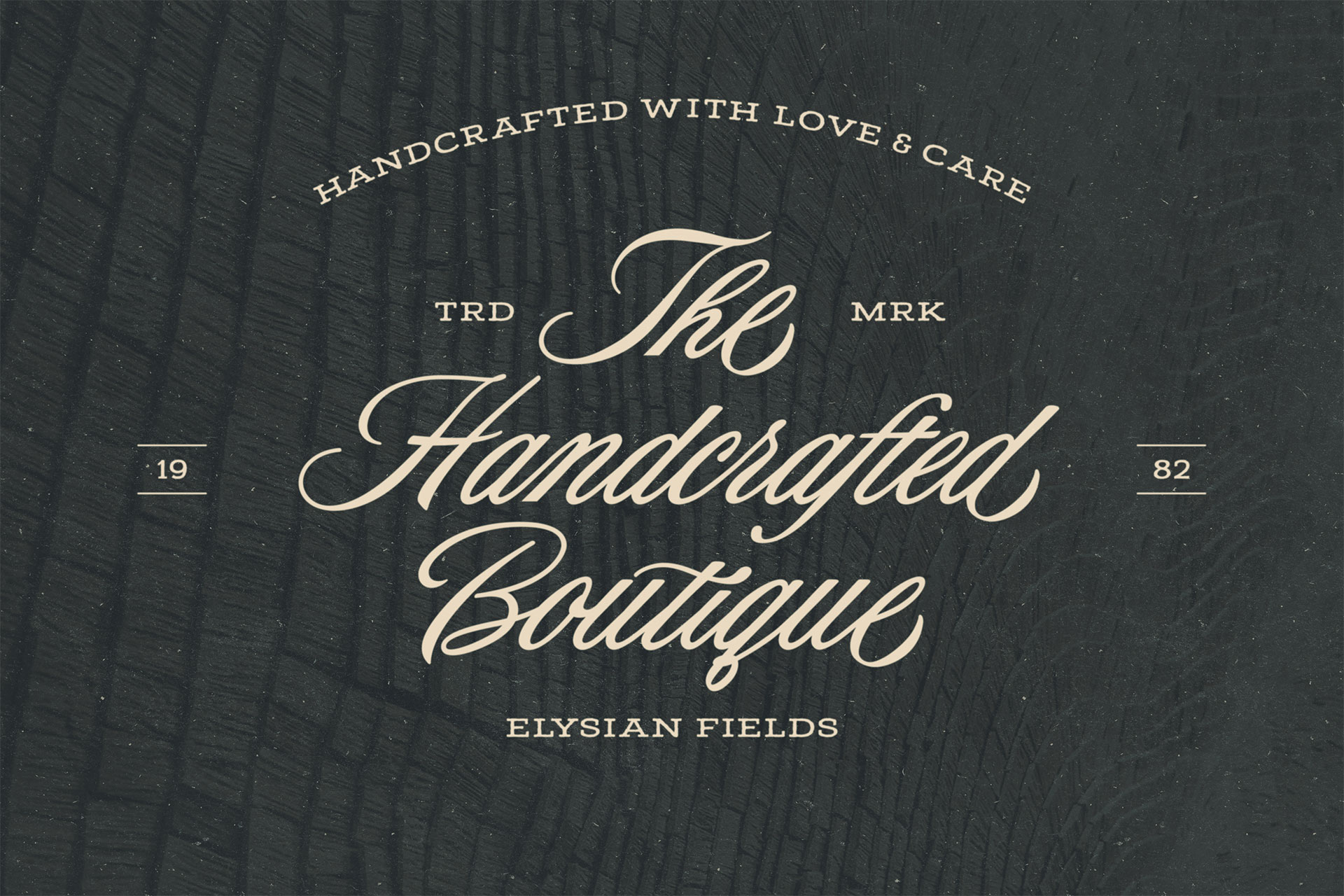 The Original Font | Retro Script - Blessed Print