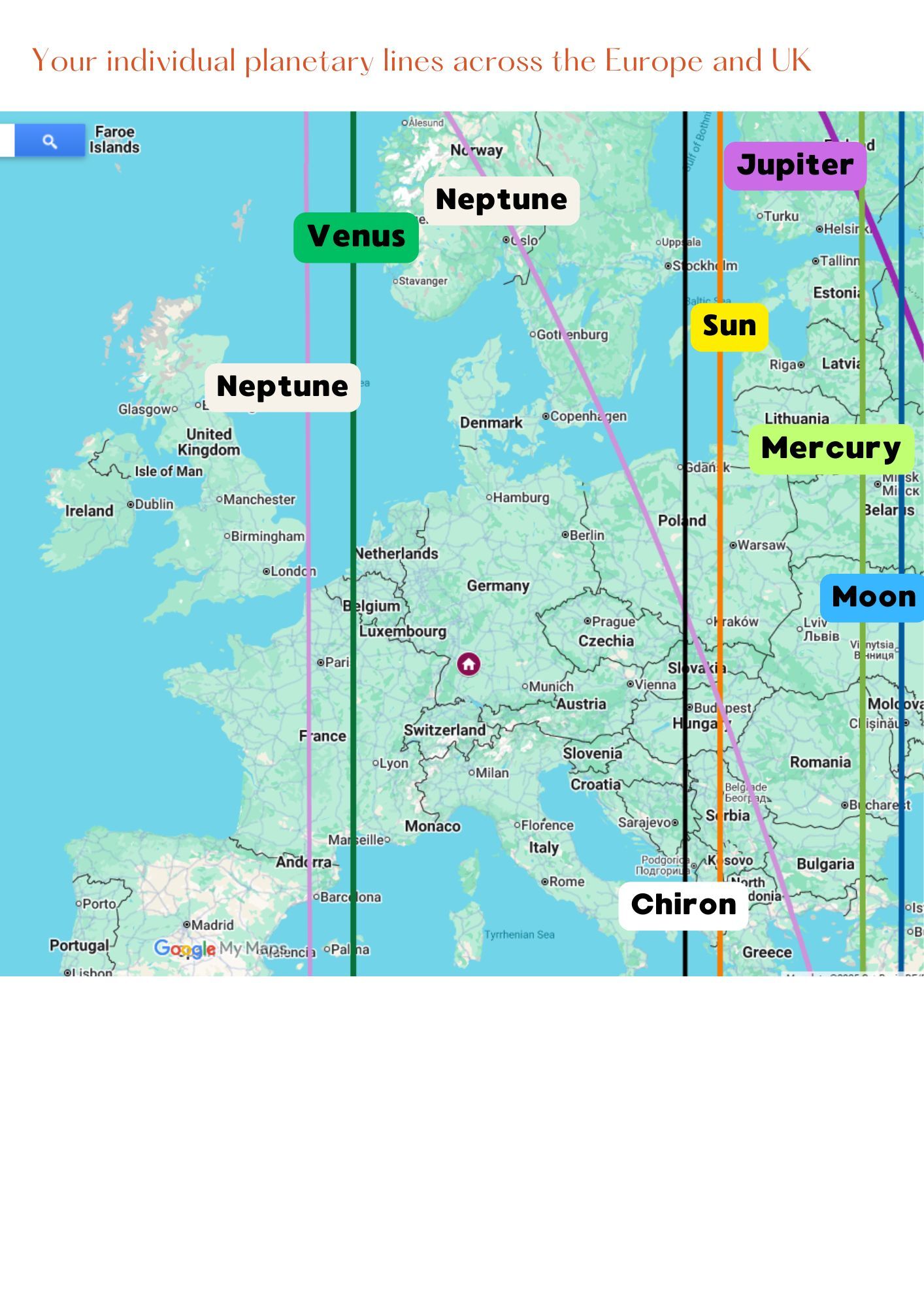 Book Your Personal Astrocartography Reading| 24h Delivery, 5 ⭐
