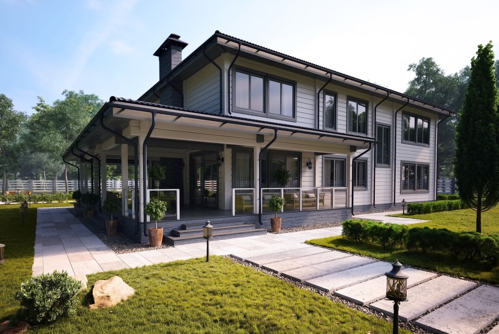 Yukon Prefab Kit Homes | Prefab log home kit glulam - LogLuxe.eu