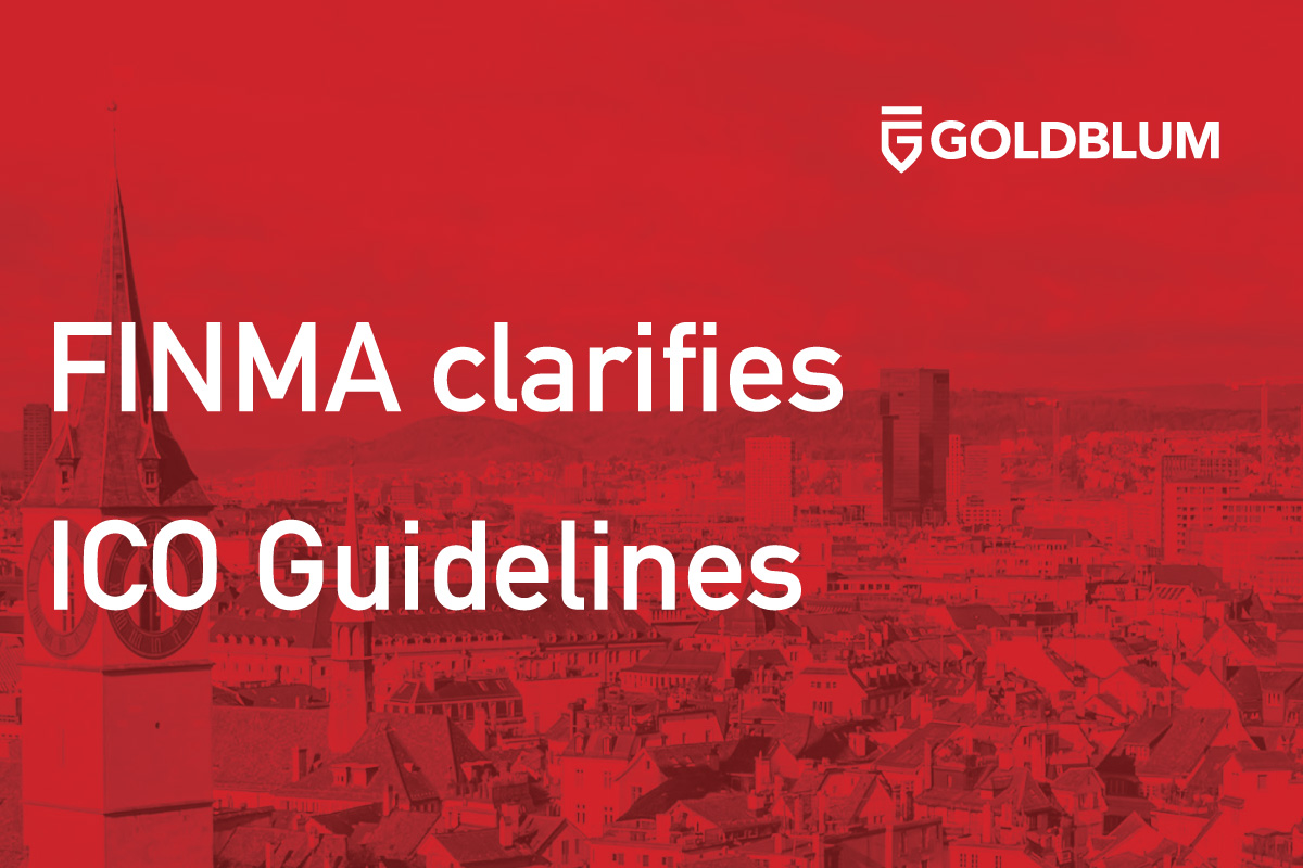 FINMA clarifies ICO Guidelines | GOLDBLUM