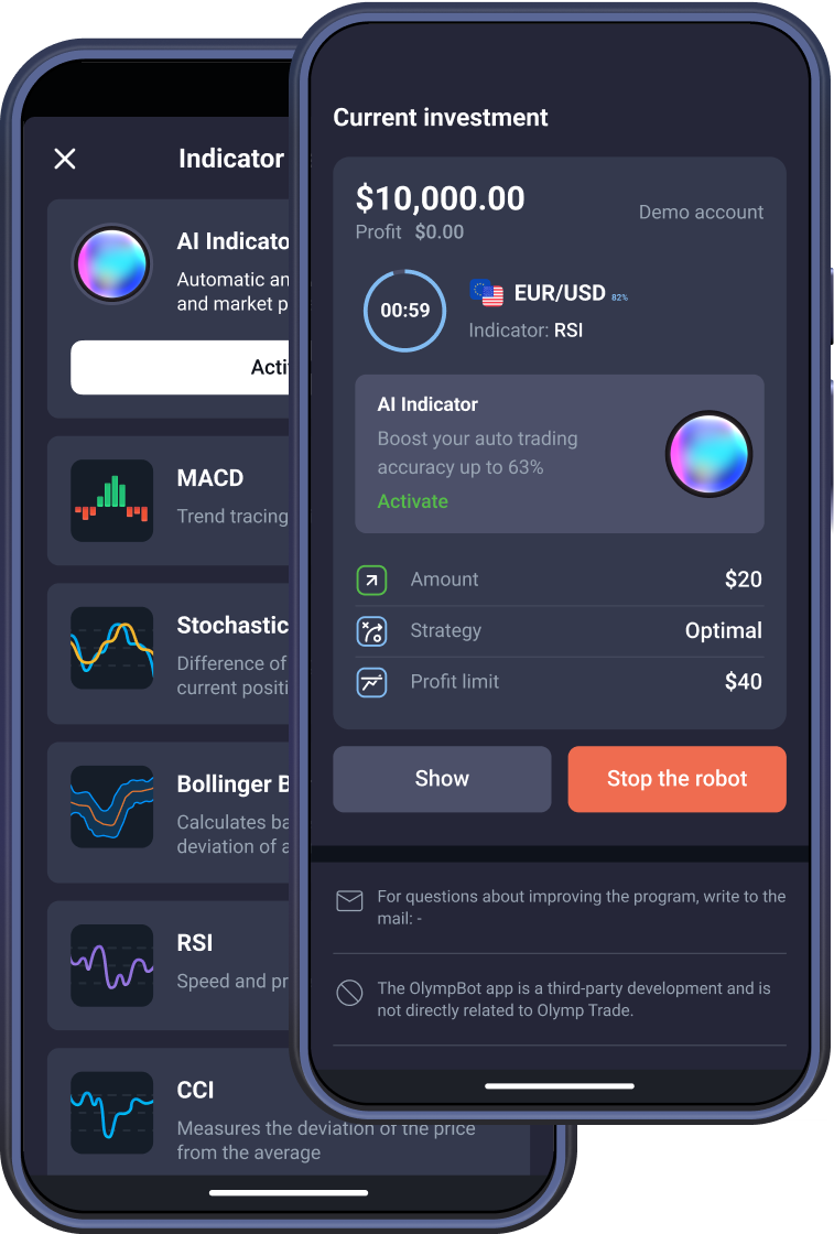 Tradematix Robots for Stockity