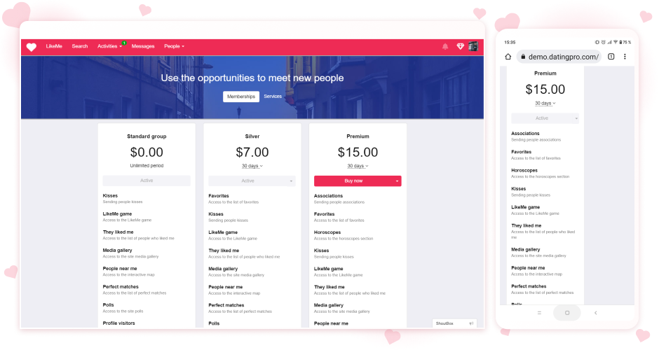 Start your own profitable dating site and mobile apps with PG Dating Pro