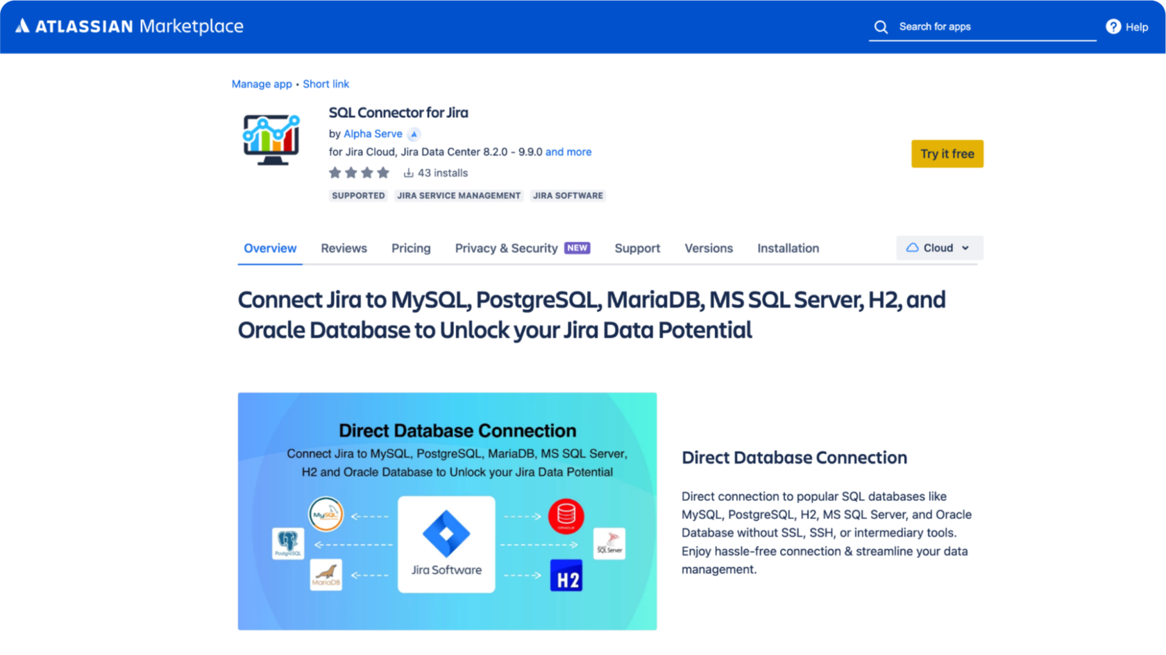 Connect Jira to MySQL with SQL Connector for Jira Cloud/Data Center