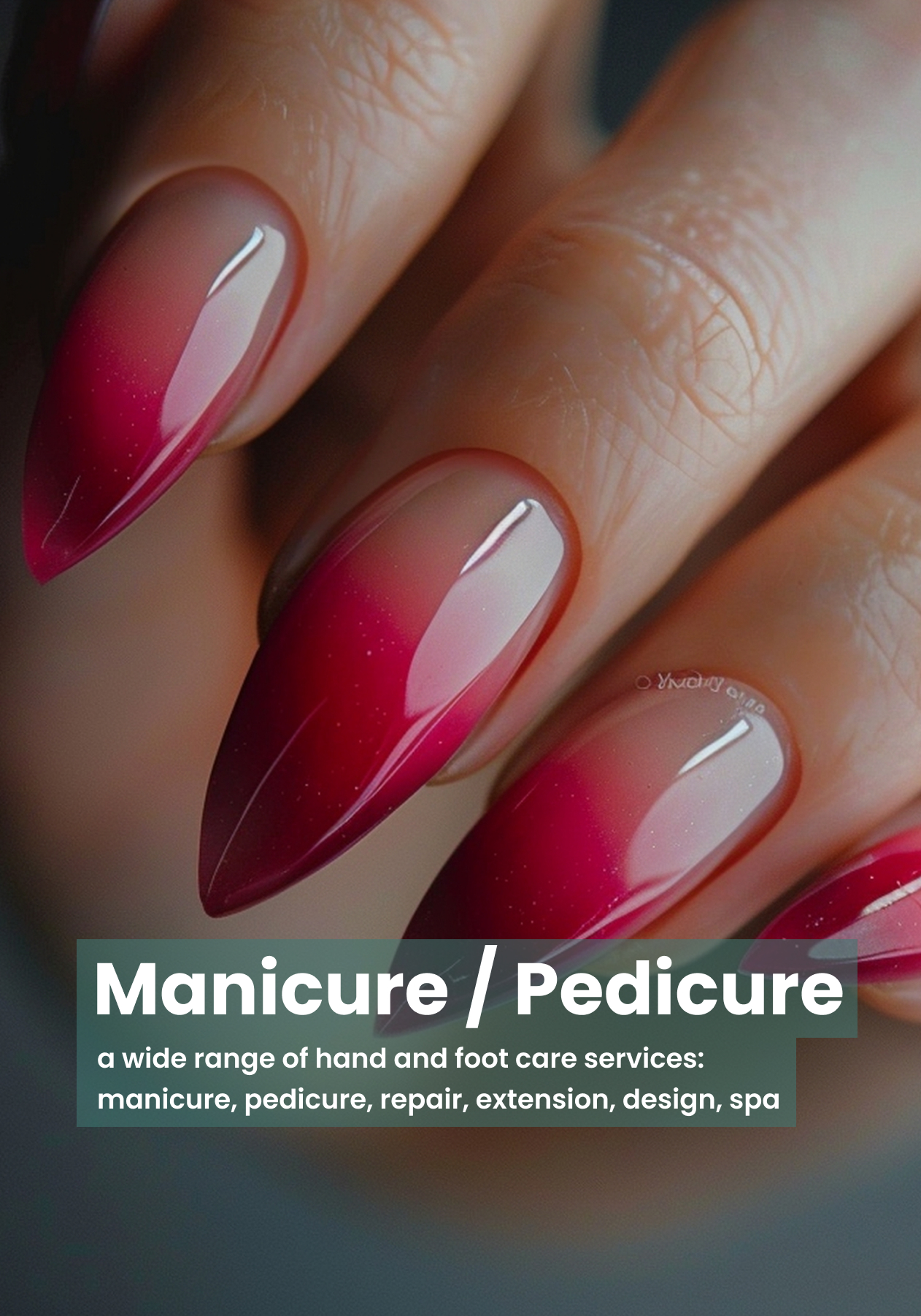 Manicure and pedicure in Sasha Beauty salon in Franconia