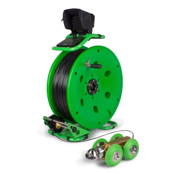Battery-Powered Sewer Pipe Crawler TROGLOTREK