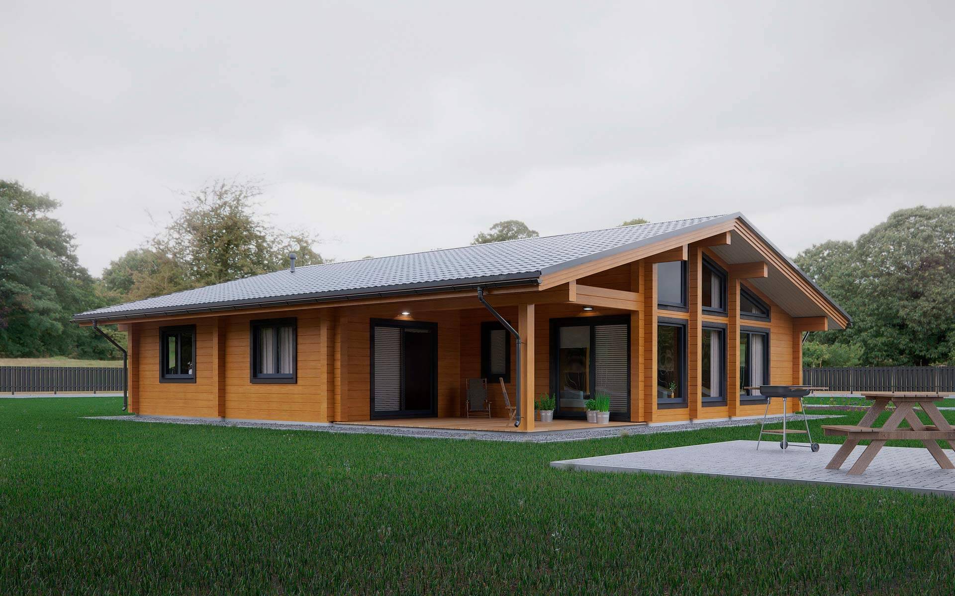 Premium prefabricated home kit - Yoho - 1550 ft² / 144 m²