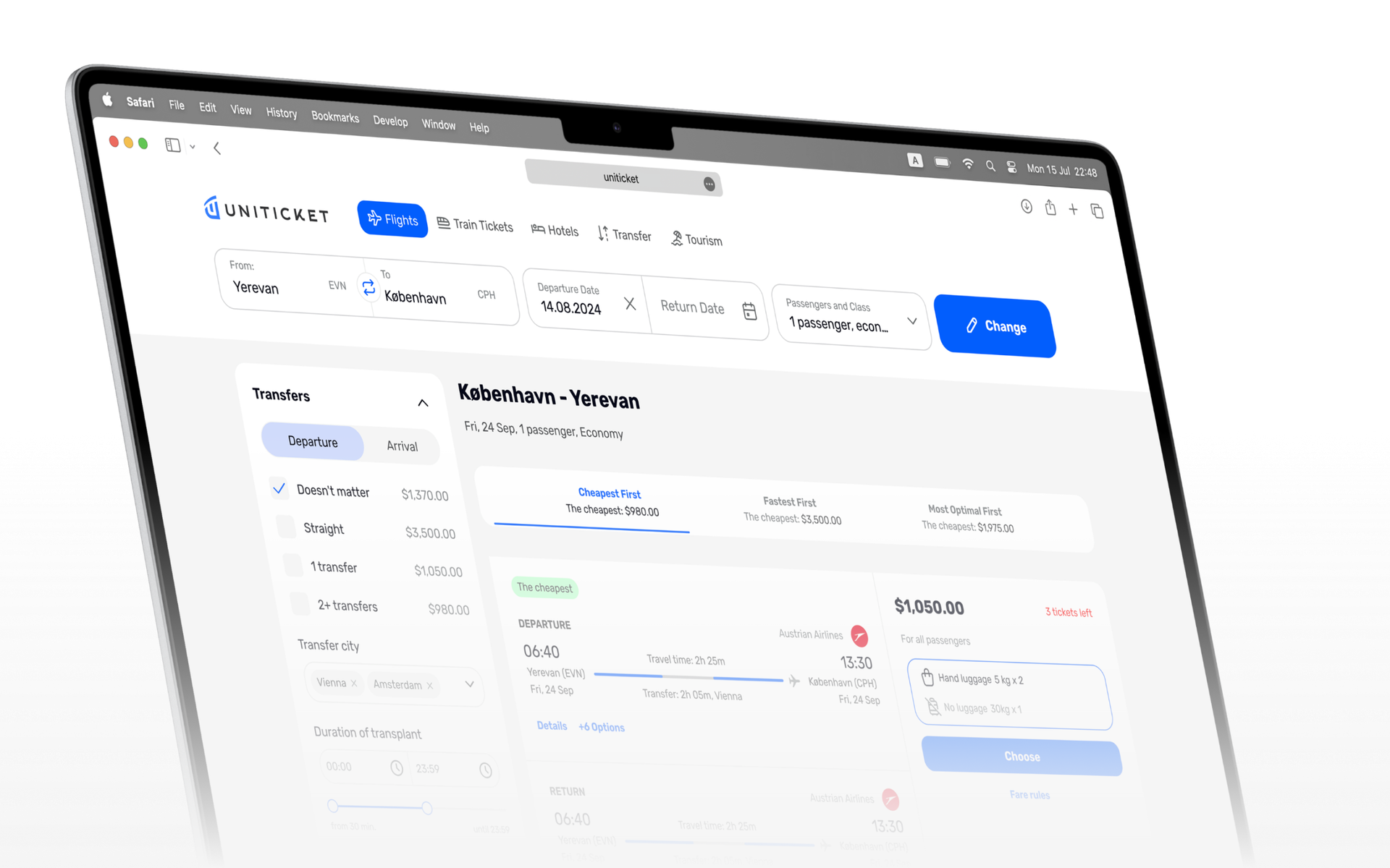 Uniticket | Case study | VC design