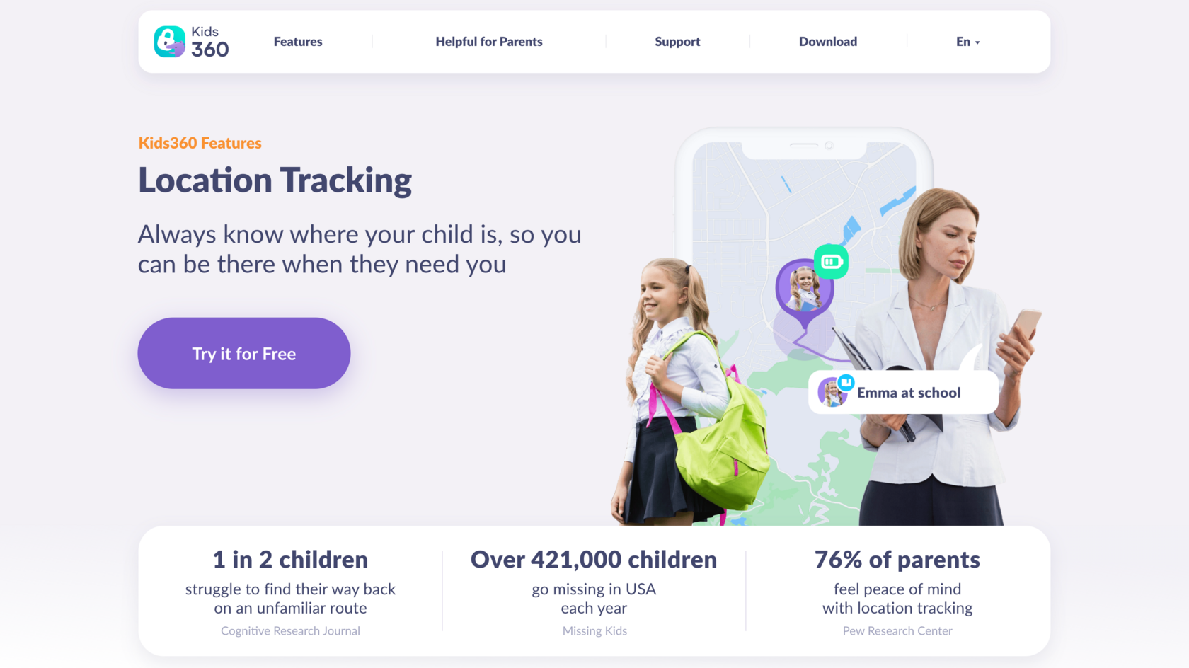 Location Tracking App For Parents — Kids360 App