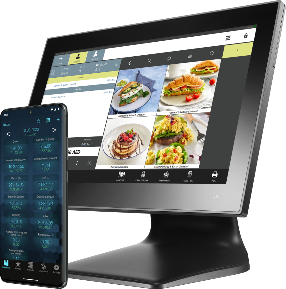 Syrve Dashboard - Online Reports for Restaurant in Mobile device and ...