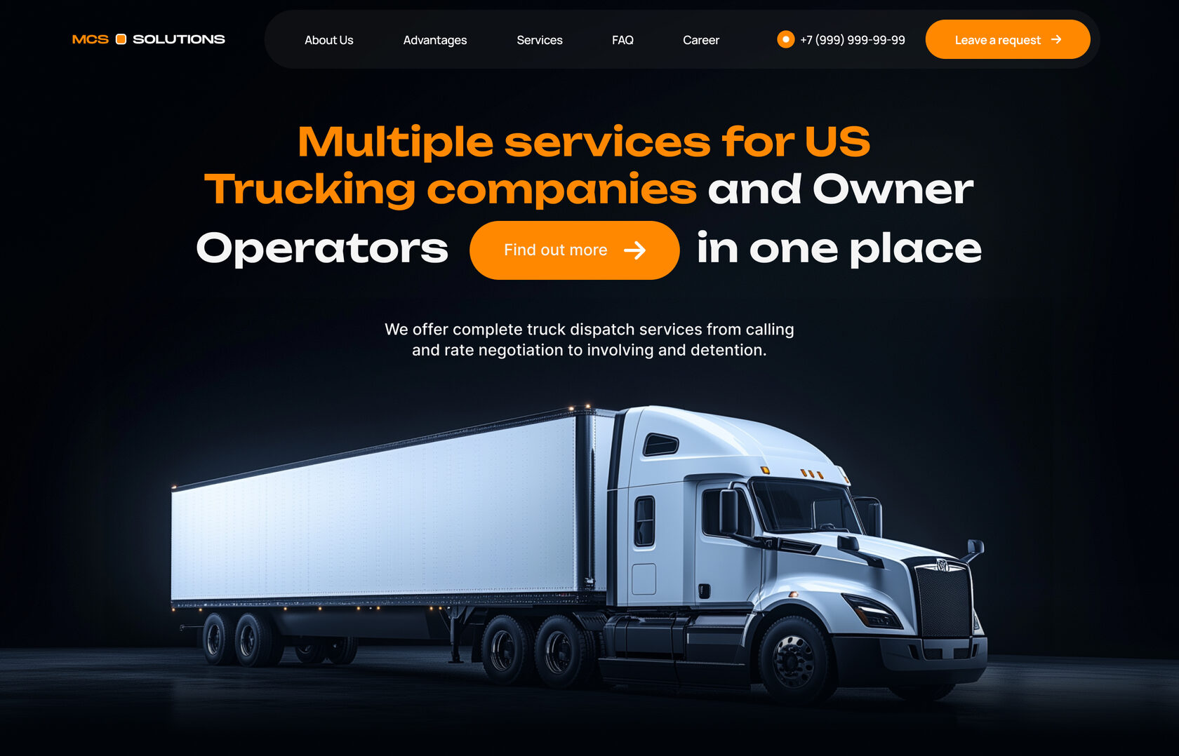 Multiple services for US Trucking companies Operatorsin one place Owner