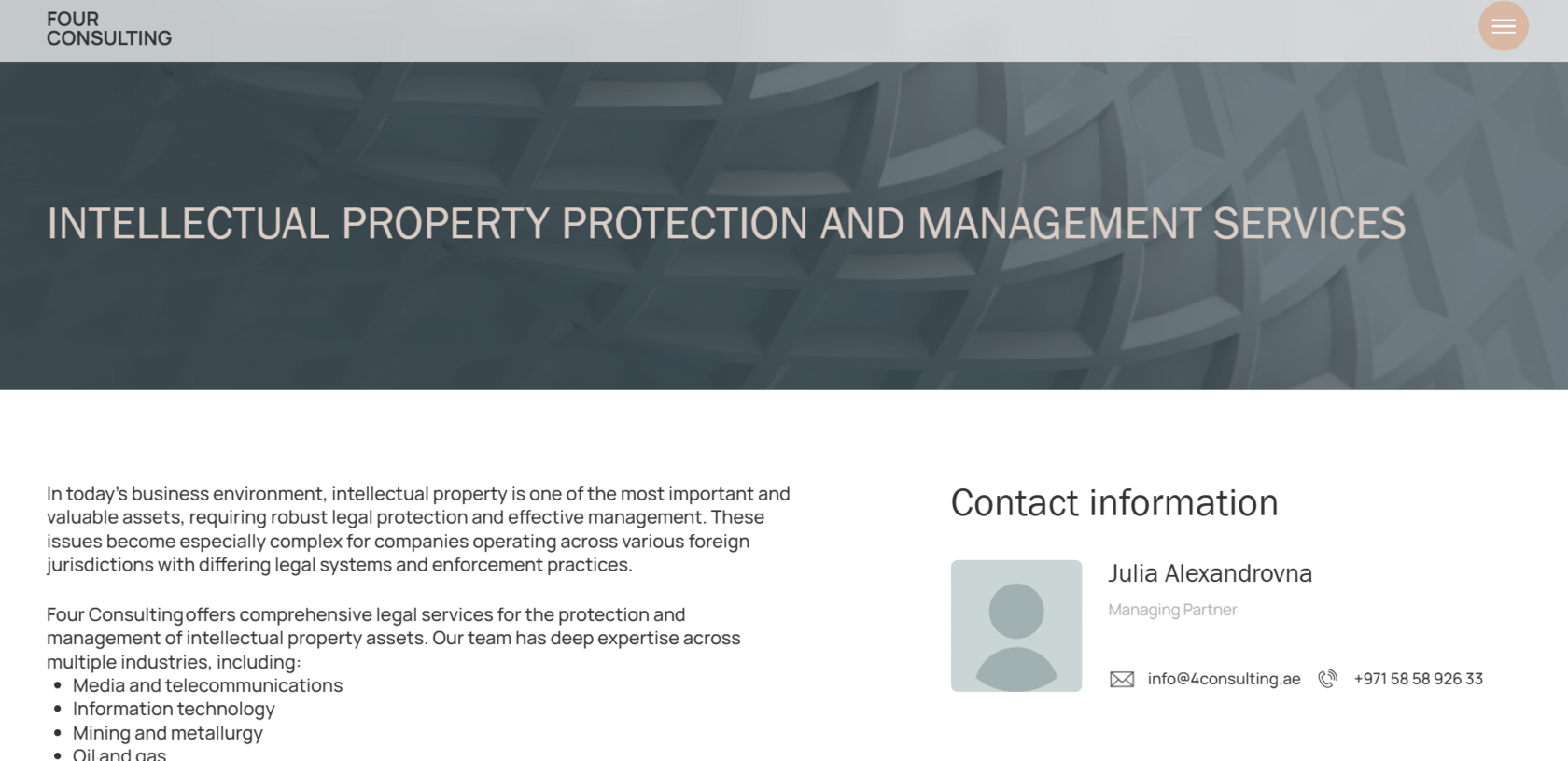 Intellectual Property Protection and Management Services