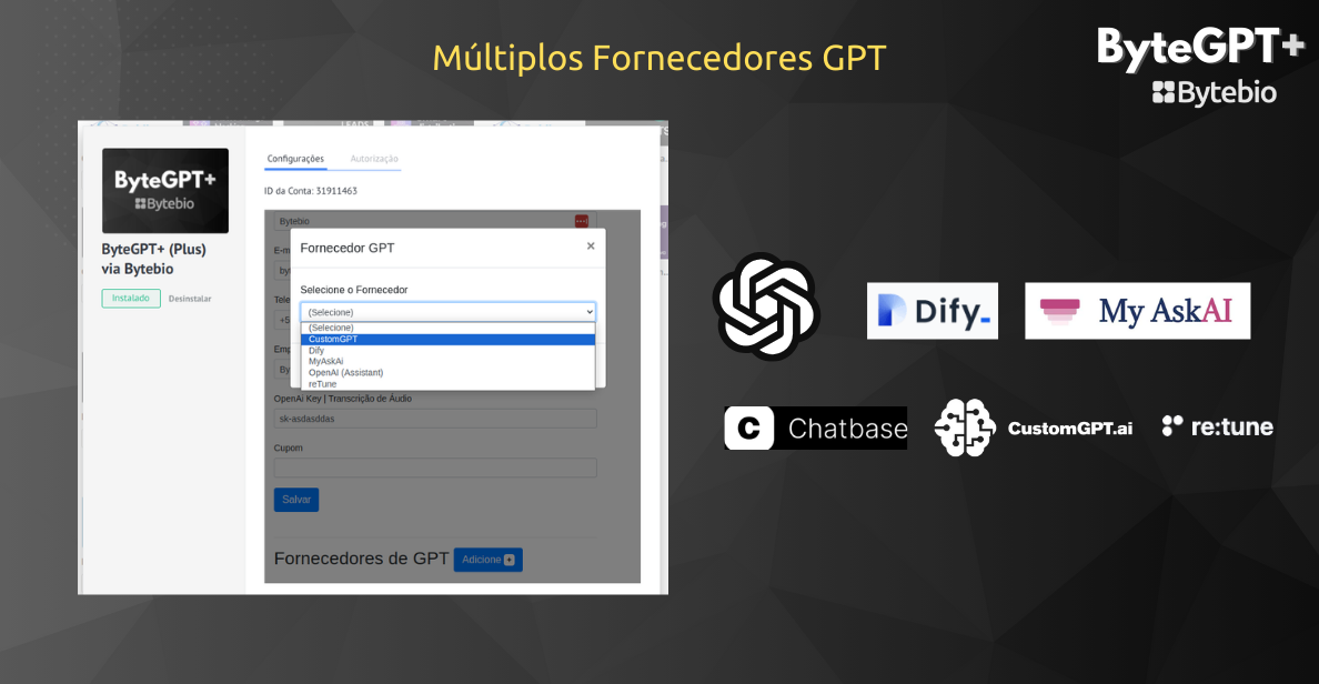 ByteGPT: Chatbot Kommo com IA Generativa (ChatGPT, OpenAI e Dify)