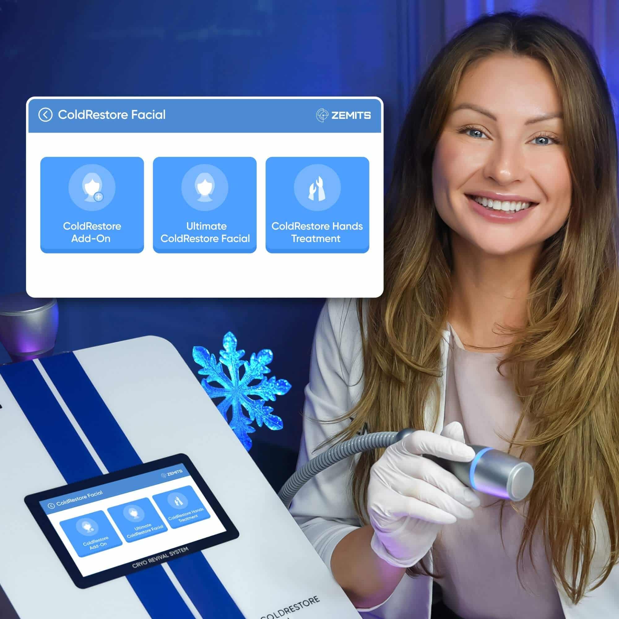 Zemits ColdRestore Facial Holistic Skin Rejuvenation Cold Therapy ...