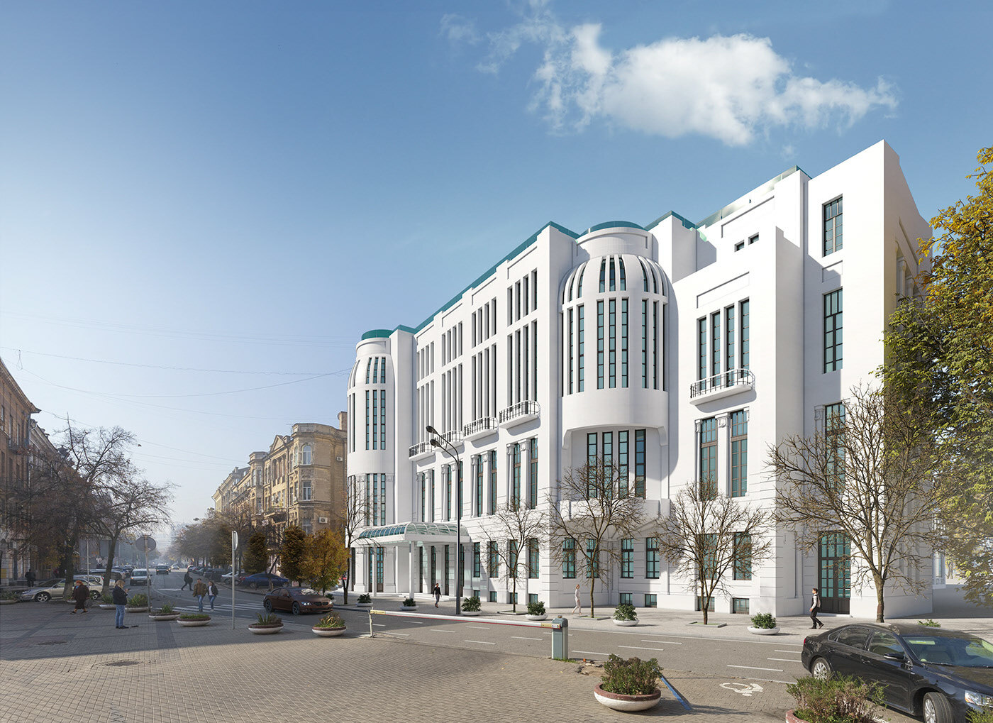 3D Exterior Rendering Historical Arhitecyural Object