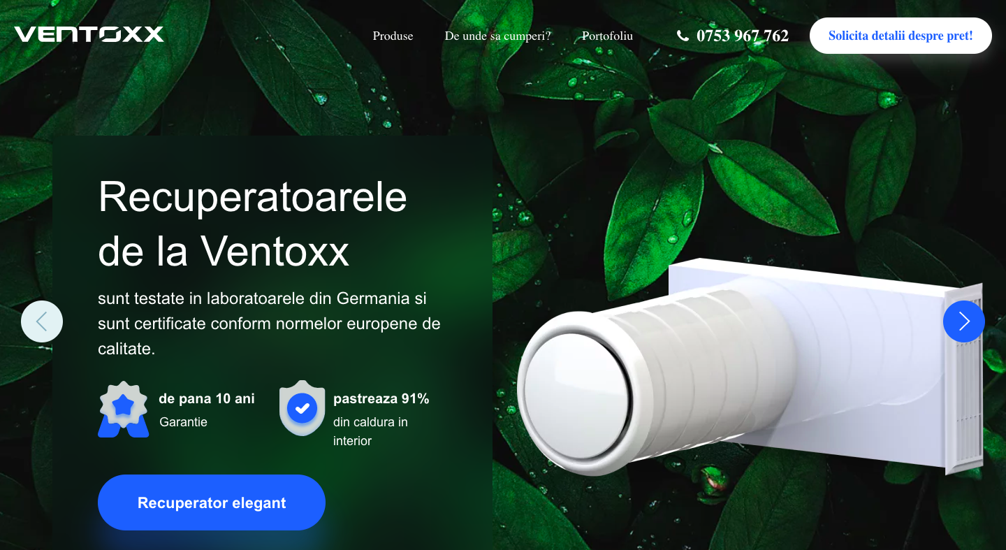 Recuperatoarele de la Ventoxx