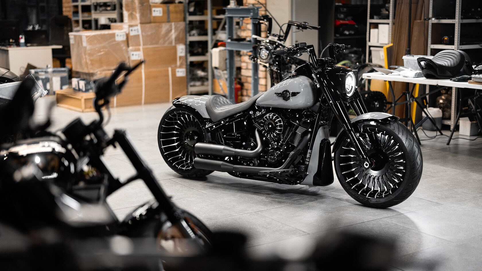 FATBOX by BOX39 — Custom Wide-Tire Motorcycle from Dubai