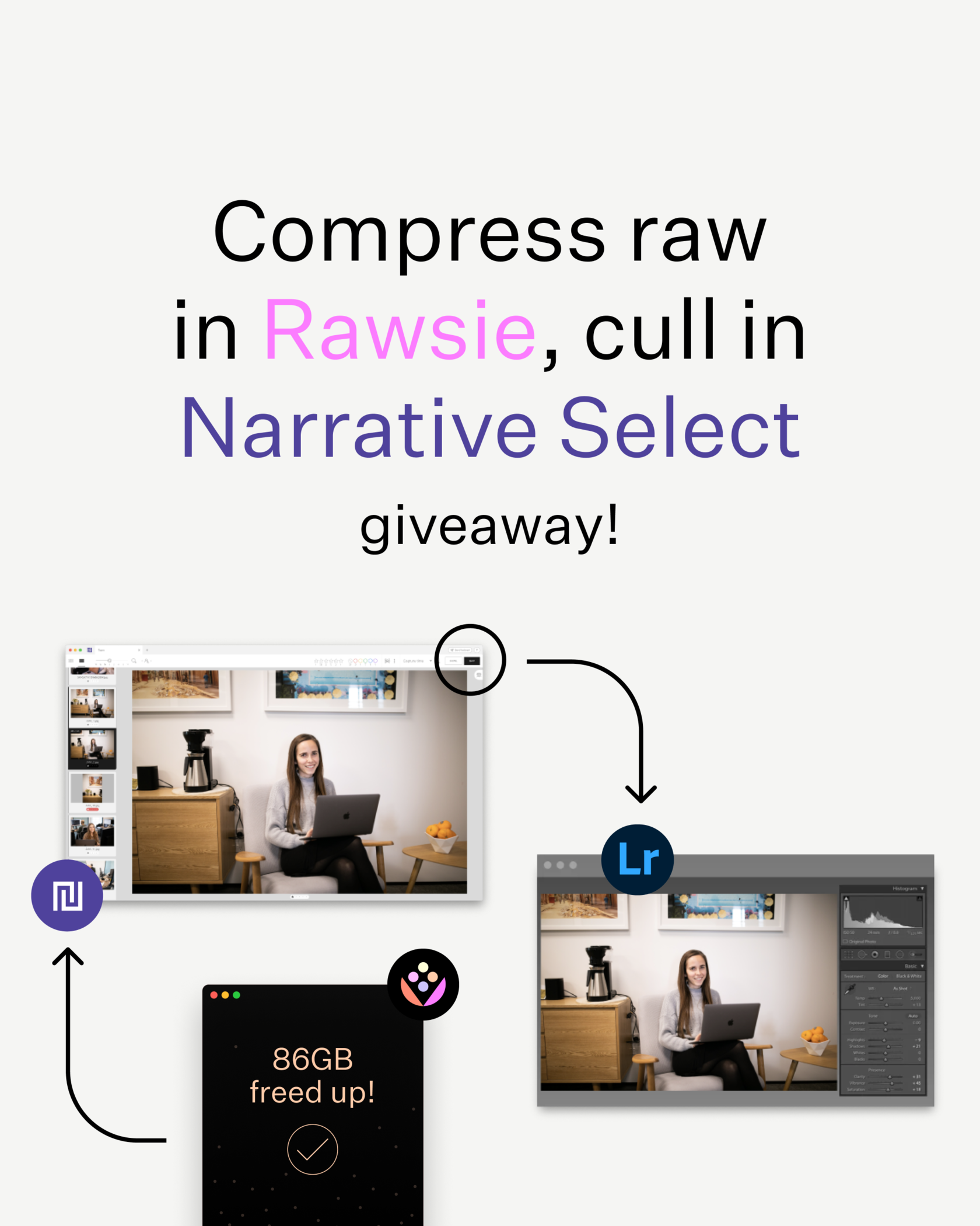 How to zip or resize raw files
