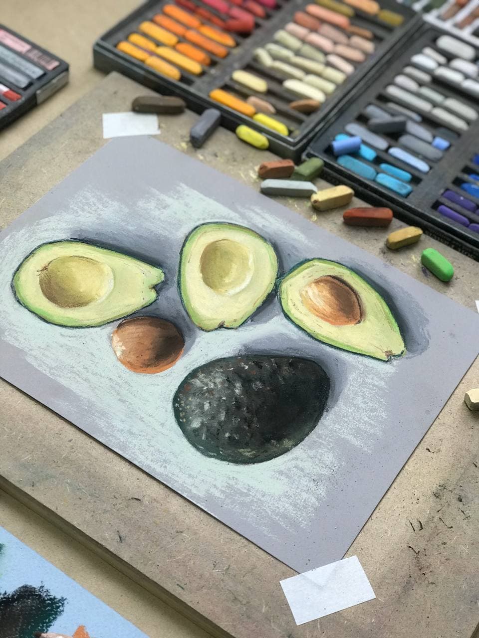 Fruit with Pastels Online Course | Ukrainian art school Artym's Lab