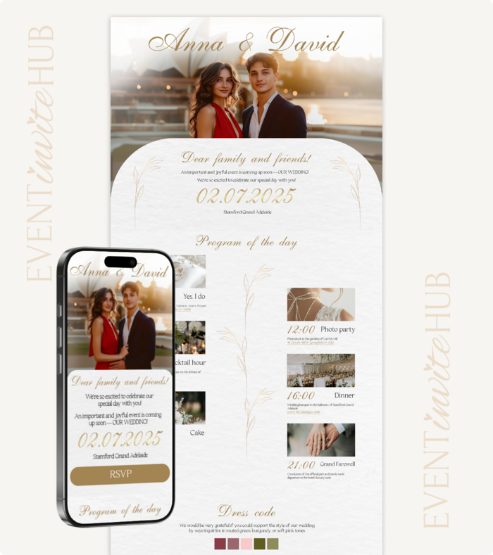 Modern Wedding Website Invitations |Birthday Website Invitations ...