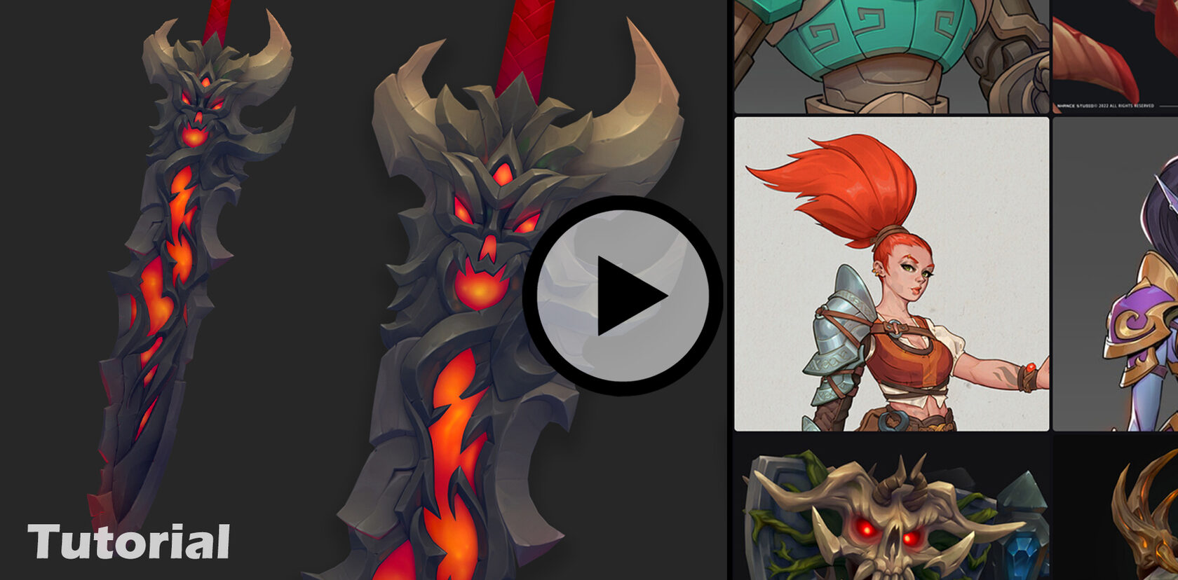 Handpaint texturing for modern AAA games