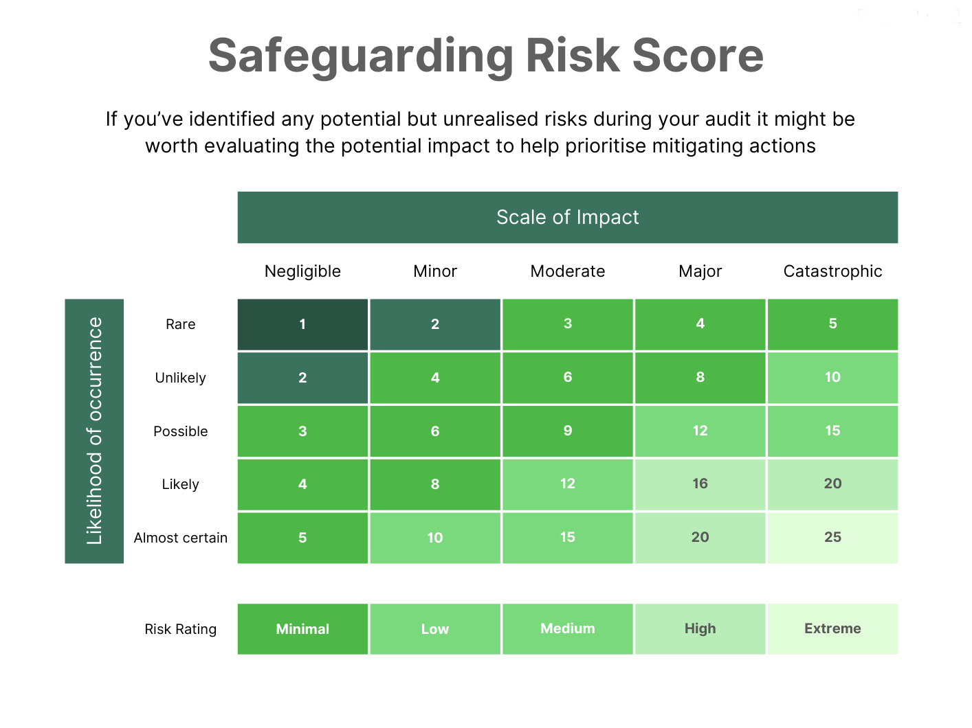 Safeguarding Risk Assessment Matrix and Scoring Templates