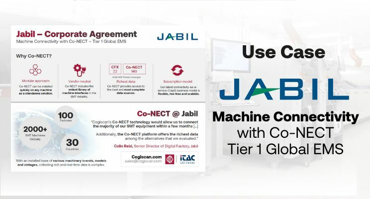 Jabil selects Cogiscan for SMT machine connectivity to accelerate ...