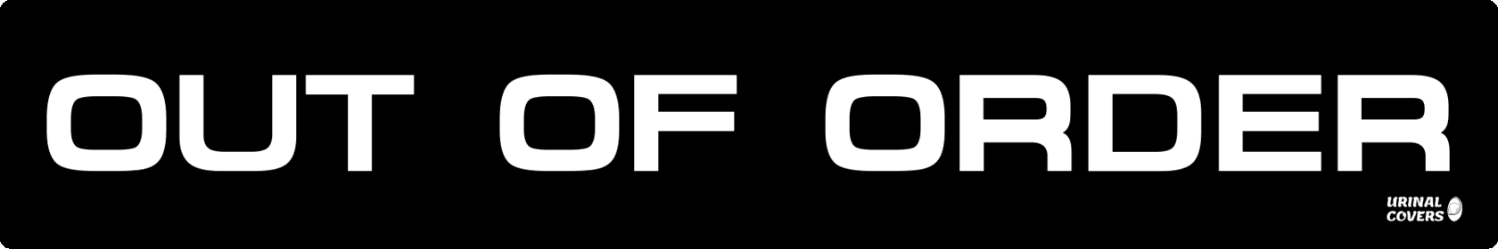 Out-of-Order Labels in USA | Urinal Covers.com