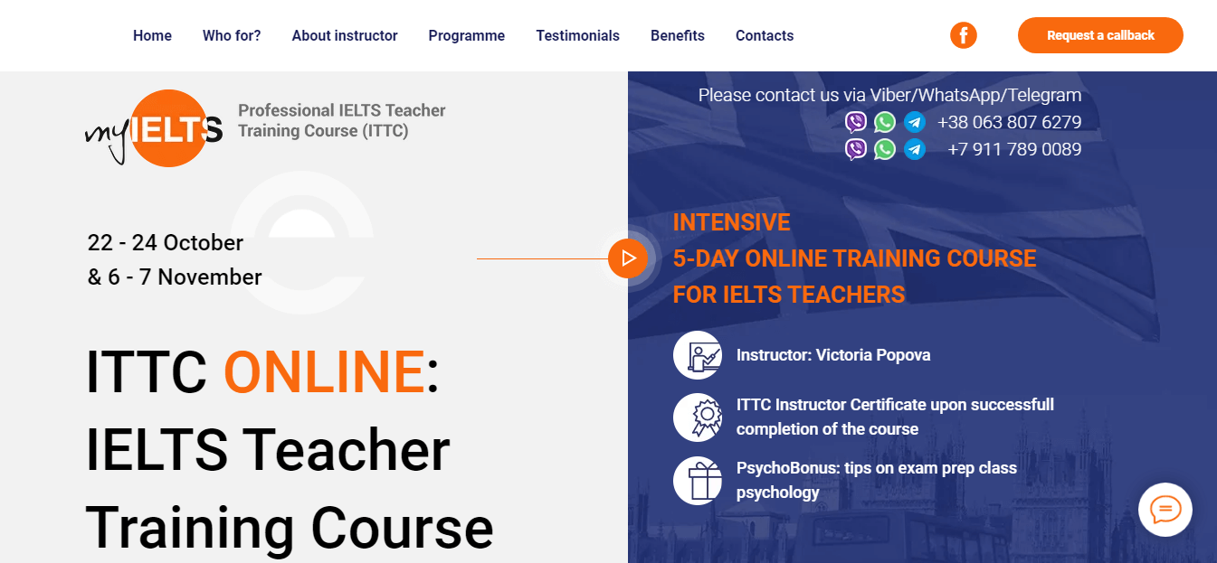 ITTC ONLINE: IELTS Teacher Training Course