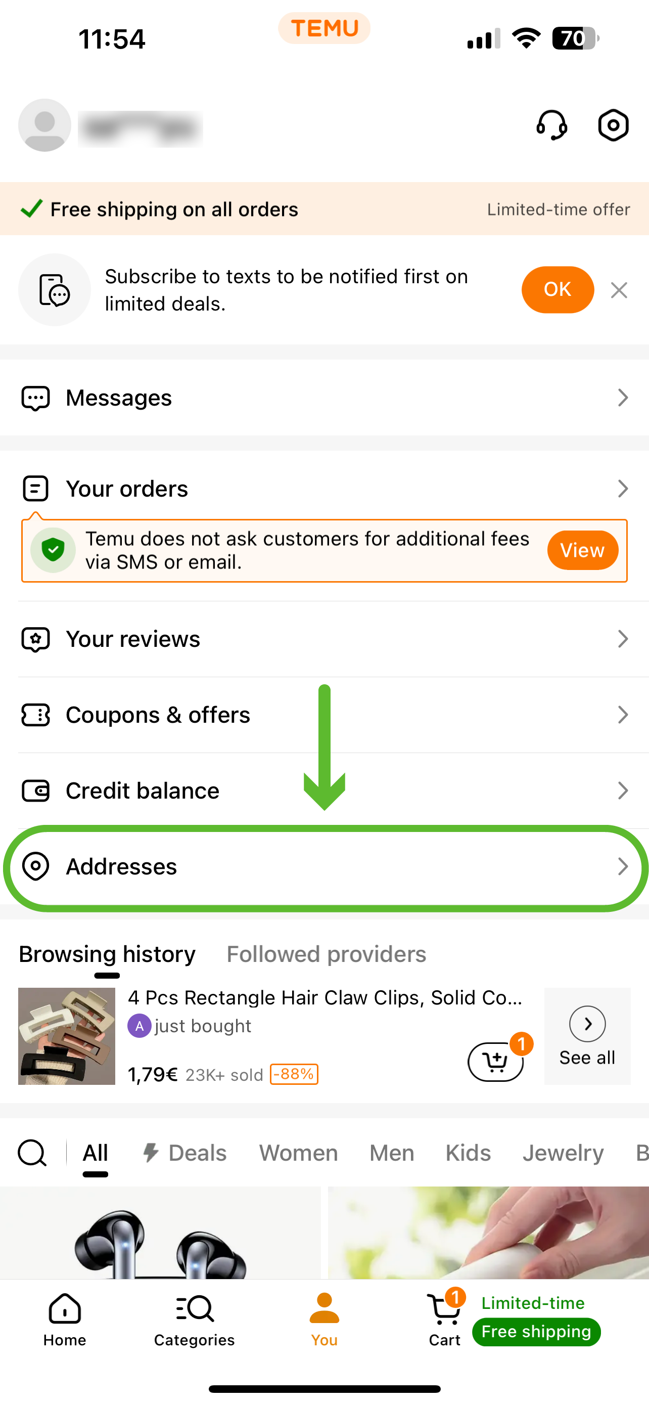 Անվճար ուղիղ առաքումներ Temu-ից Հայաստան
