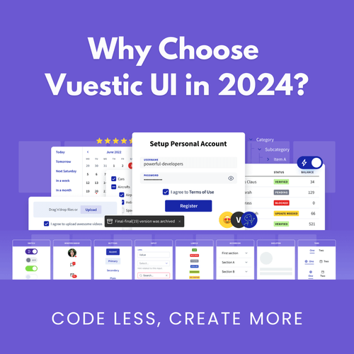 Vuestic Ui The Best Open Source Vue 3 Ui Framework In 2024 8326