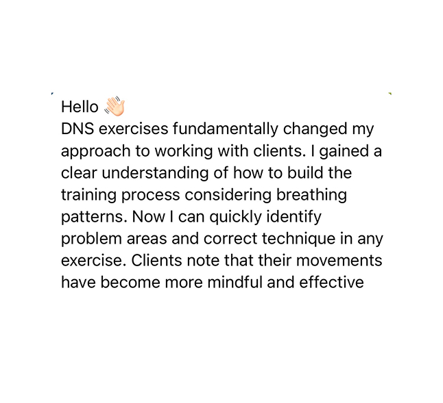 Education — Dynamic Neuromuscular Stabilization (DNS)