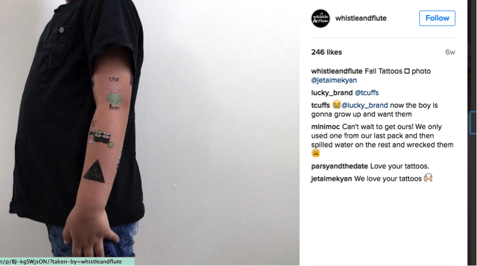 Custom Temporary Tattoos for Retail Brand