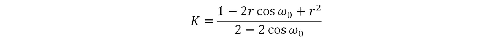 Notch filter of 50/60 Hz