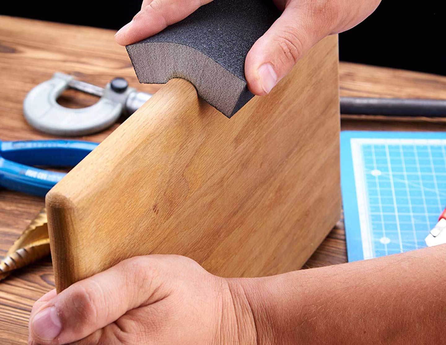 NovoAbrasive Sanding Sponges | Flexible Sanding for Curved & Flat Surfaces