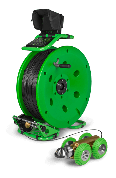 Battery-Powered Sewer Pipe Crawler TROGLOTREK