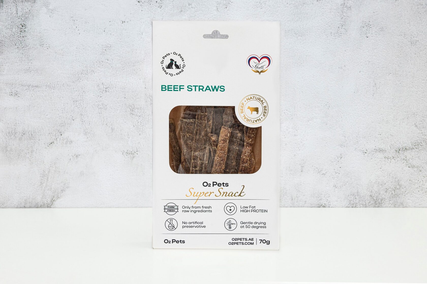 O2Pets Snack Beef Straws