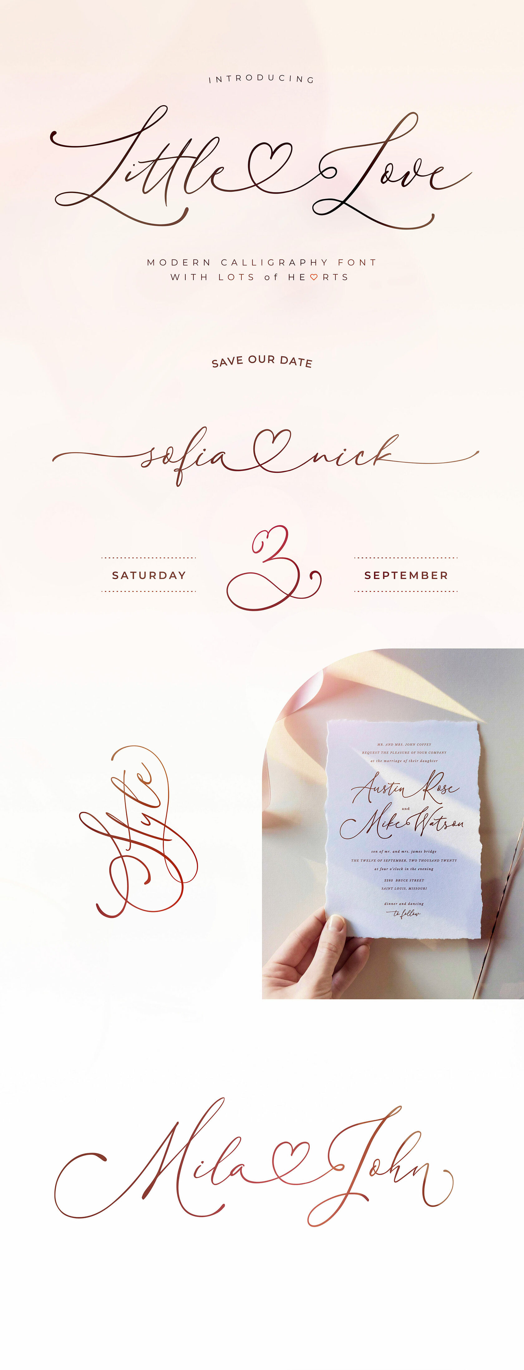 Little Love Font | Script Fonts - Blessed Print