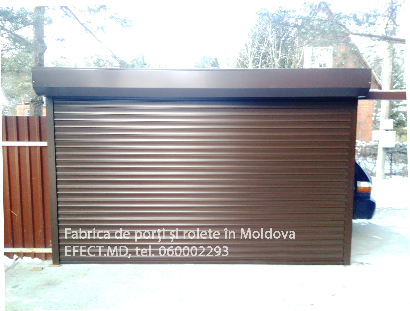 Poze lucrărilor efectuate de montare a porților rolete la întrare în ...